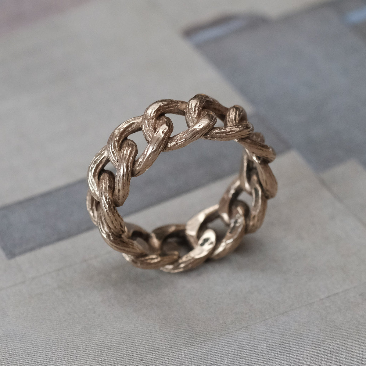 1971 Gold Chain Ring – Lost Owl Jewelry