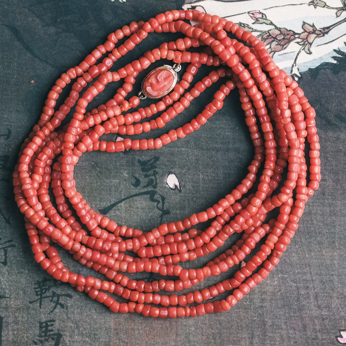 Grand Tour Neapolitan Coral Guard Chain – Lost Owl Jewelry
