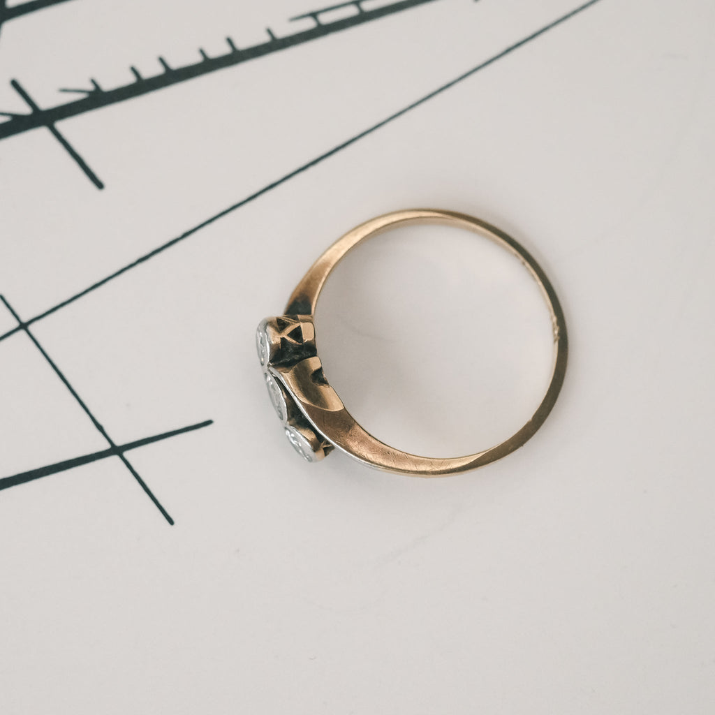 Art Nouveau Trilogy Crossover Ring – Lost Owl Jewelry