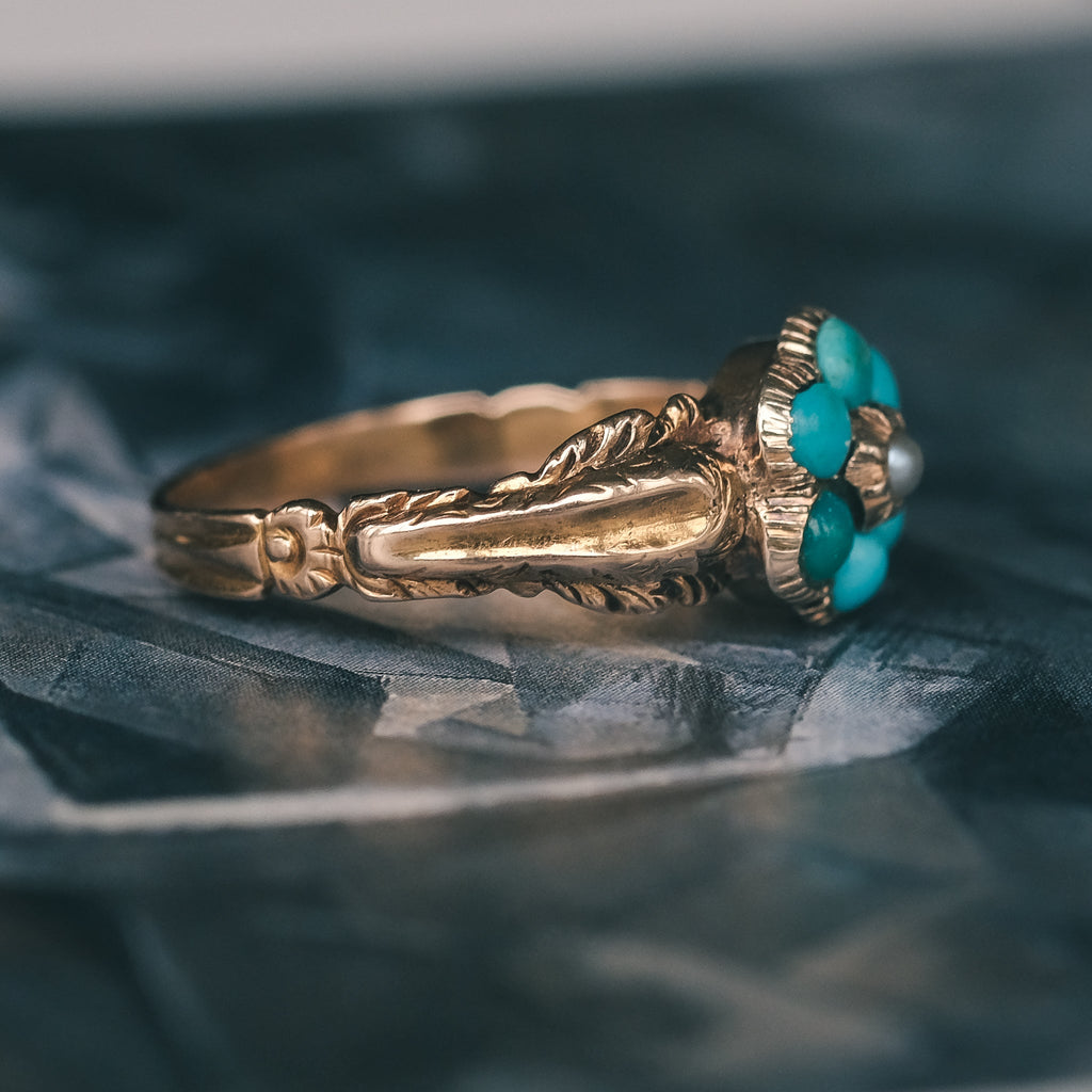 Early Victorian Flower Cluster Ring – Lost Owl Jewelry