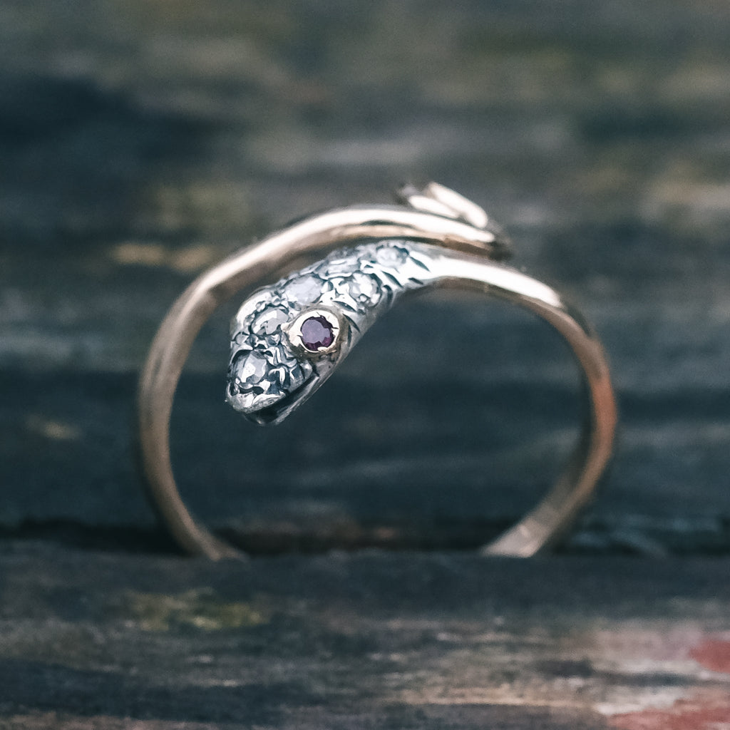 Early Victorian Serpent Ring – Lost Owl Jewelry