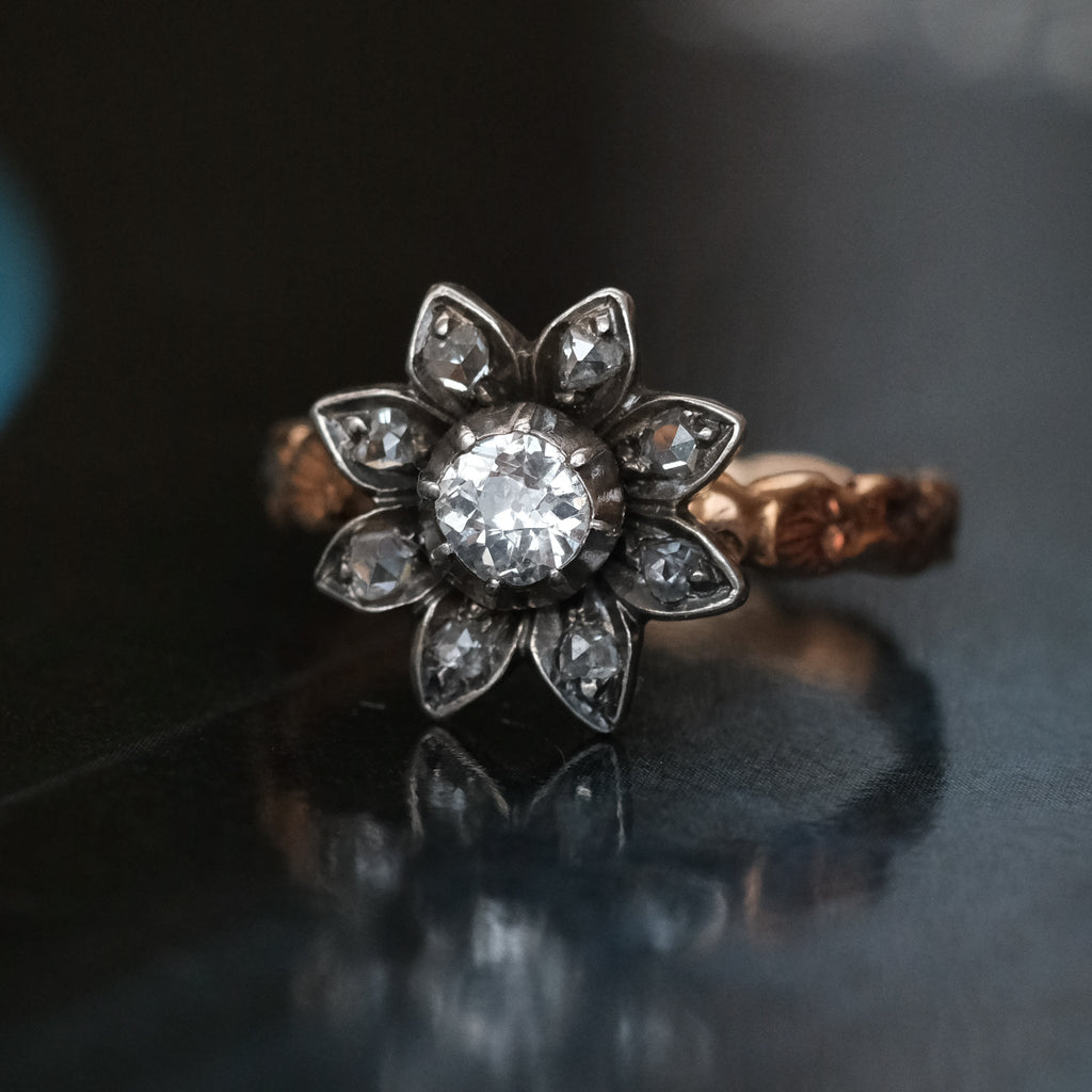 Georgian Flower Ring – Lost Owl Jewelry