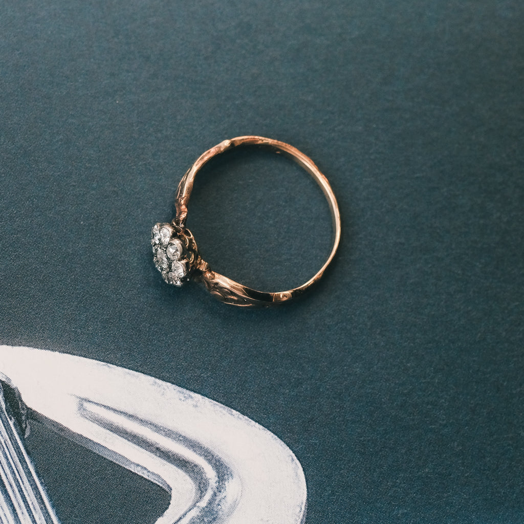 Late Victorian Flower Cluster Ring – Lost Owl Jewelry