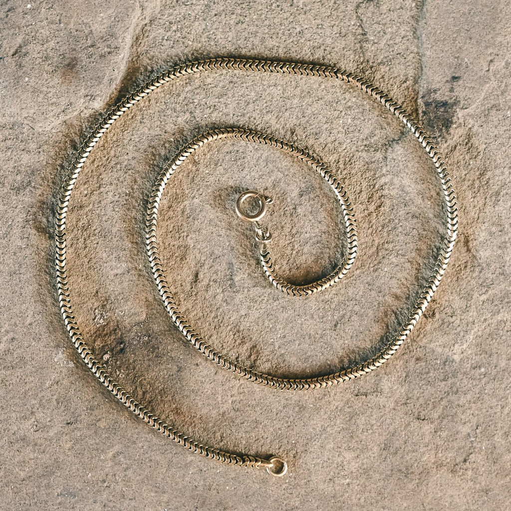 Victorian 15ct Gold Snake Link Chain – Lost Owl Jewelry
