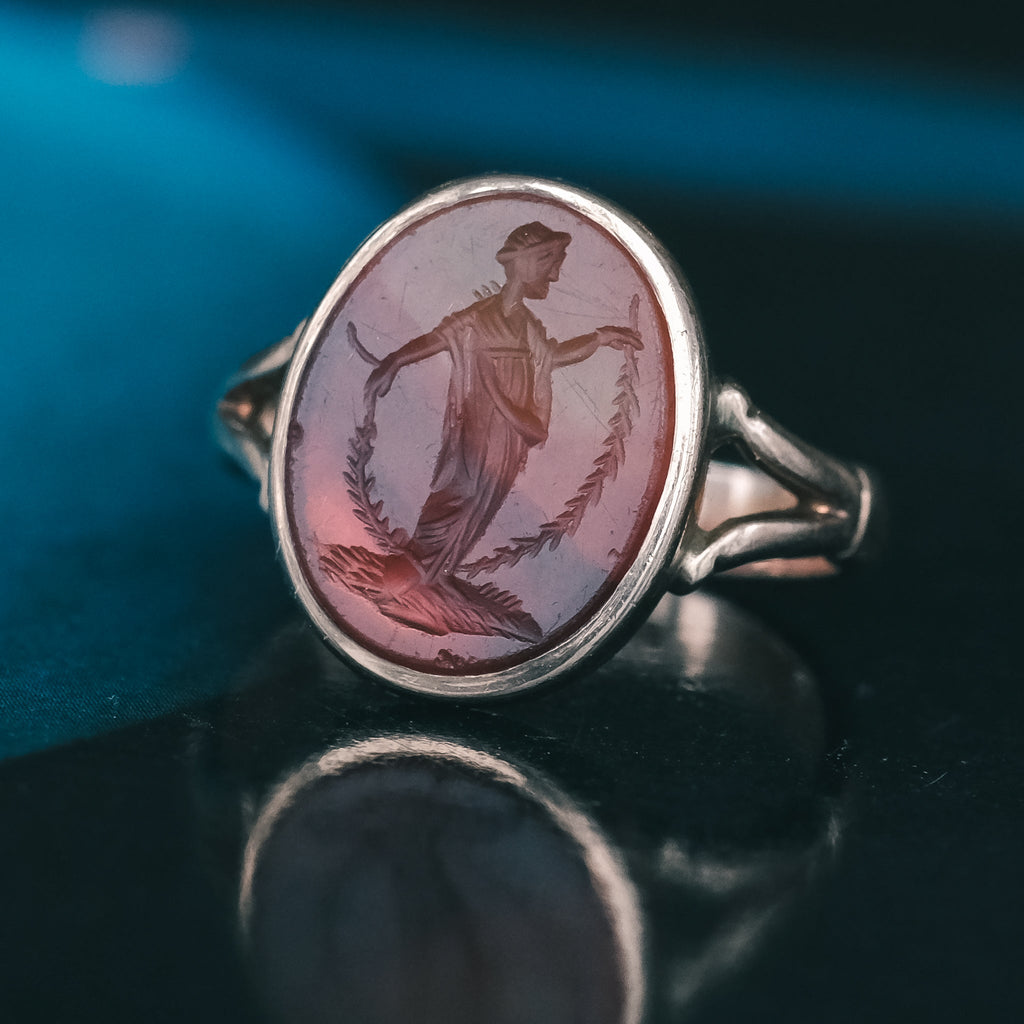 Victorian Daphne Intaglio Ring – Lost Owl Jewelry