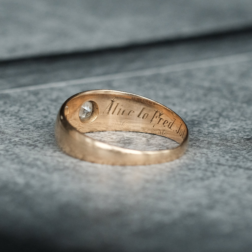 Victorian Diamond Star Band – Lost Owl Jewelry