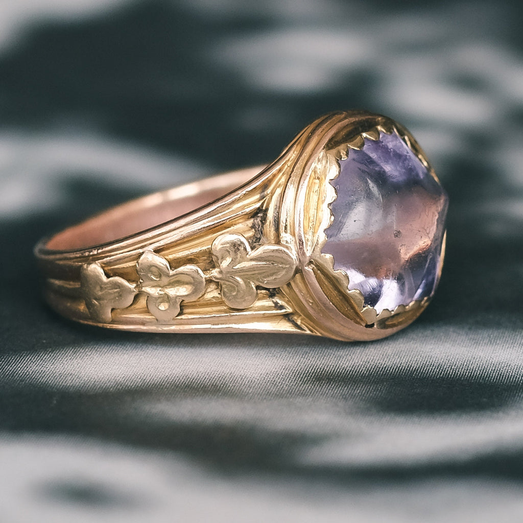 Victorian Hexagonal Sugarloaf Ring – Lost Owl Jewelry