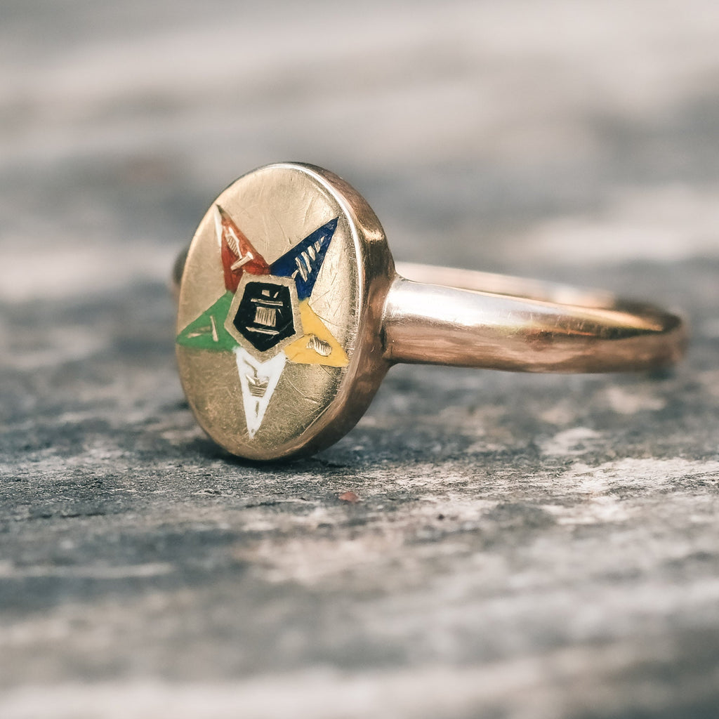 Victorian "Order of the Eastern Star" Ring – Lost Owl Jewelry