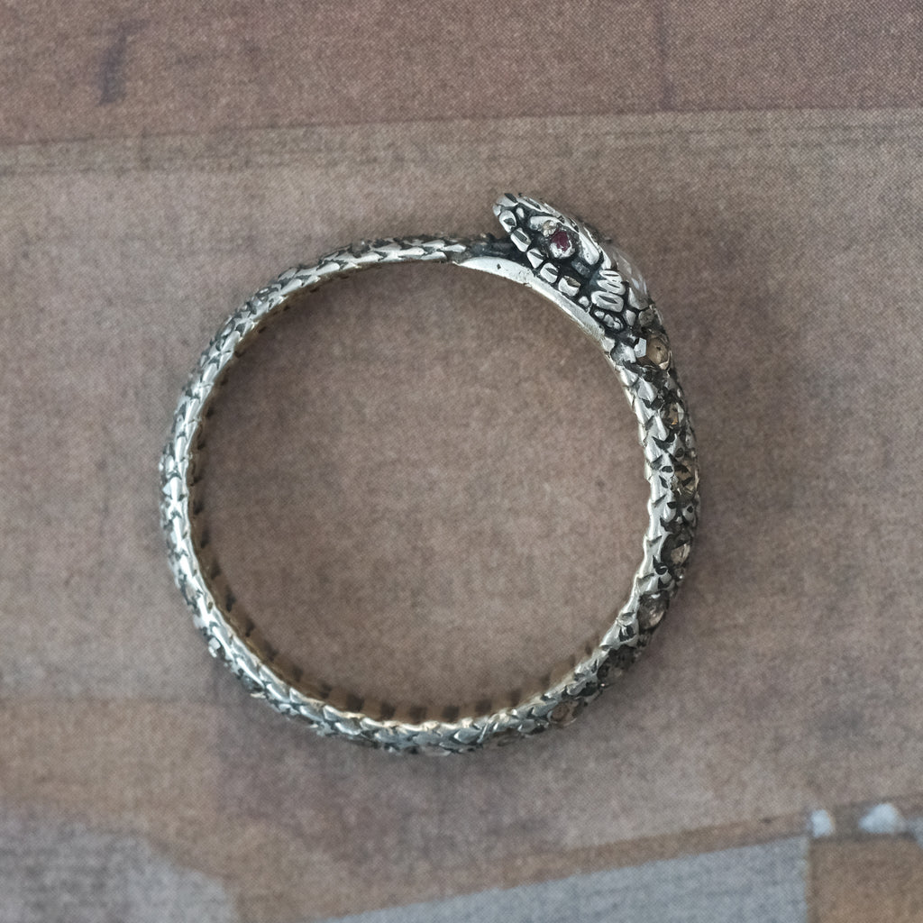 Vintage Diamond Ouroboros Ring – Lost Owl Jewelry