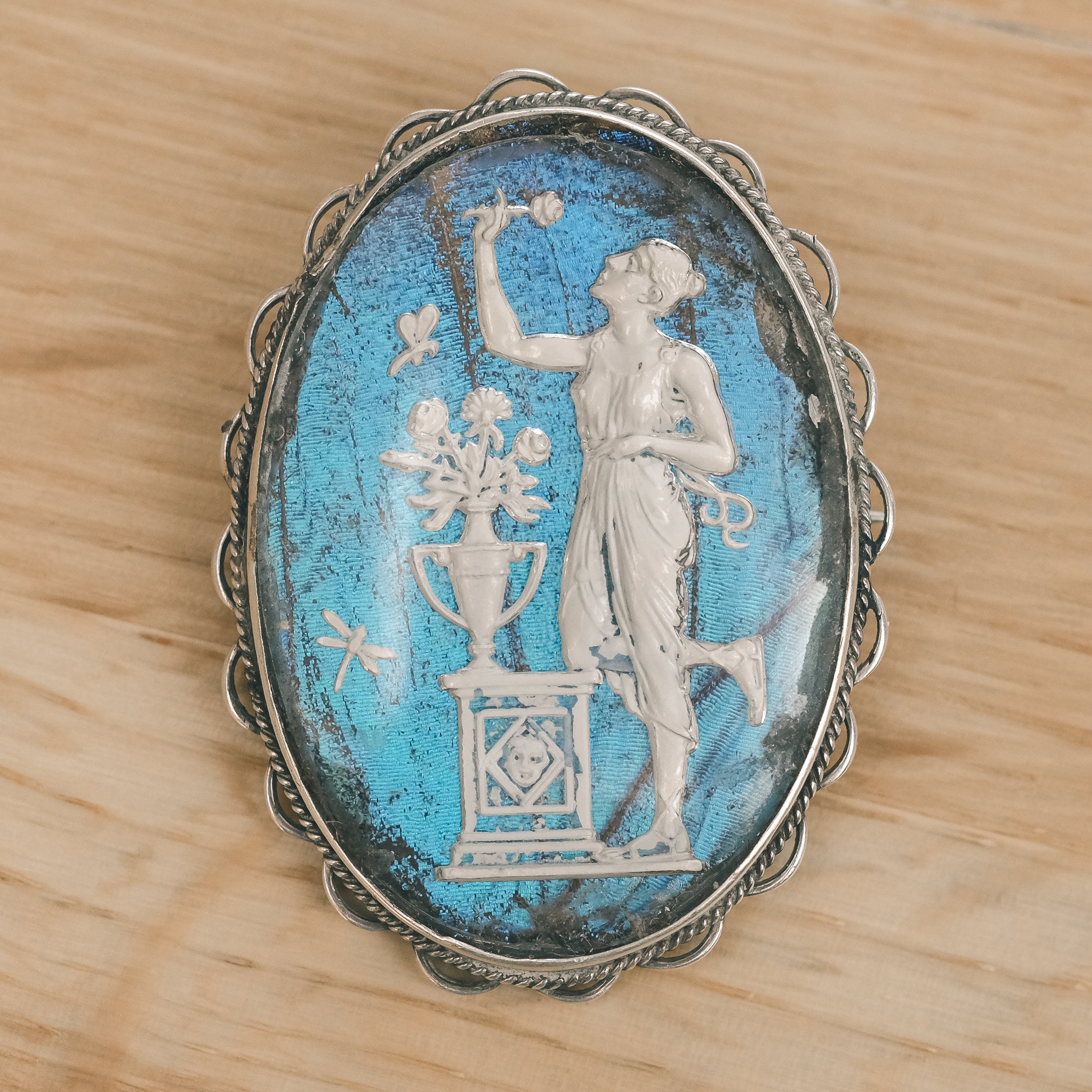 1920s Psyche Butterfly Wing Brooch – Lost Owl Jewelry