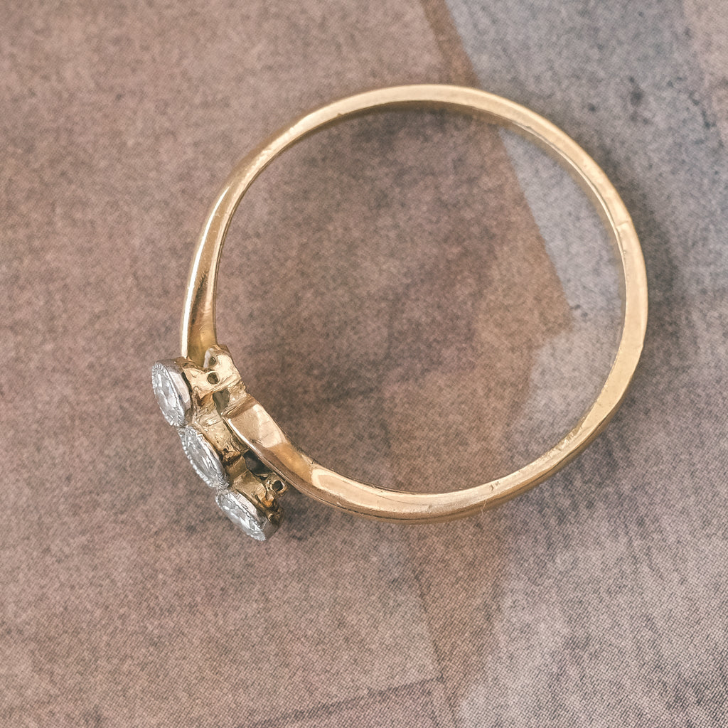 1920s Trilogy Crossover Ring – Lost Owl Jewelry