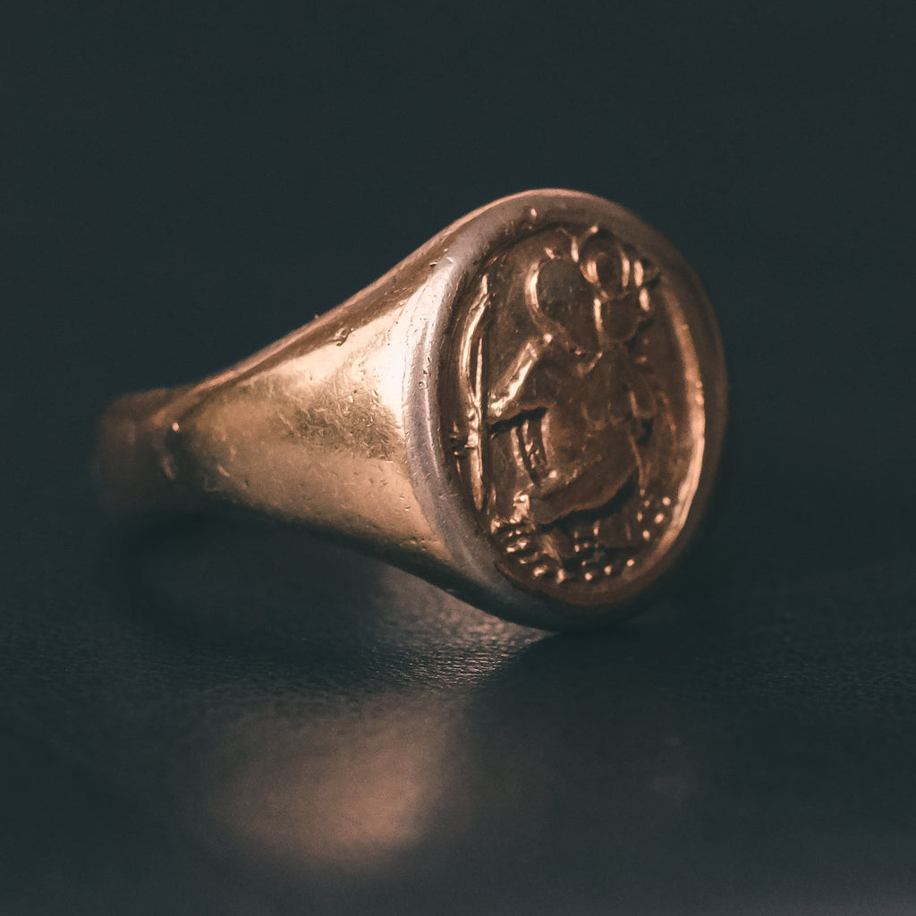 1930s St. Christopher Signet Ring – Lost Owl Jewelry