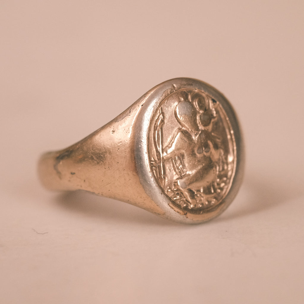 1930s St. Christopher Signet Ring – Lost Owl Jewelry