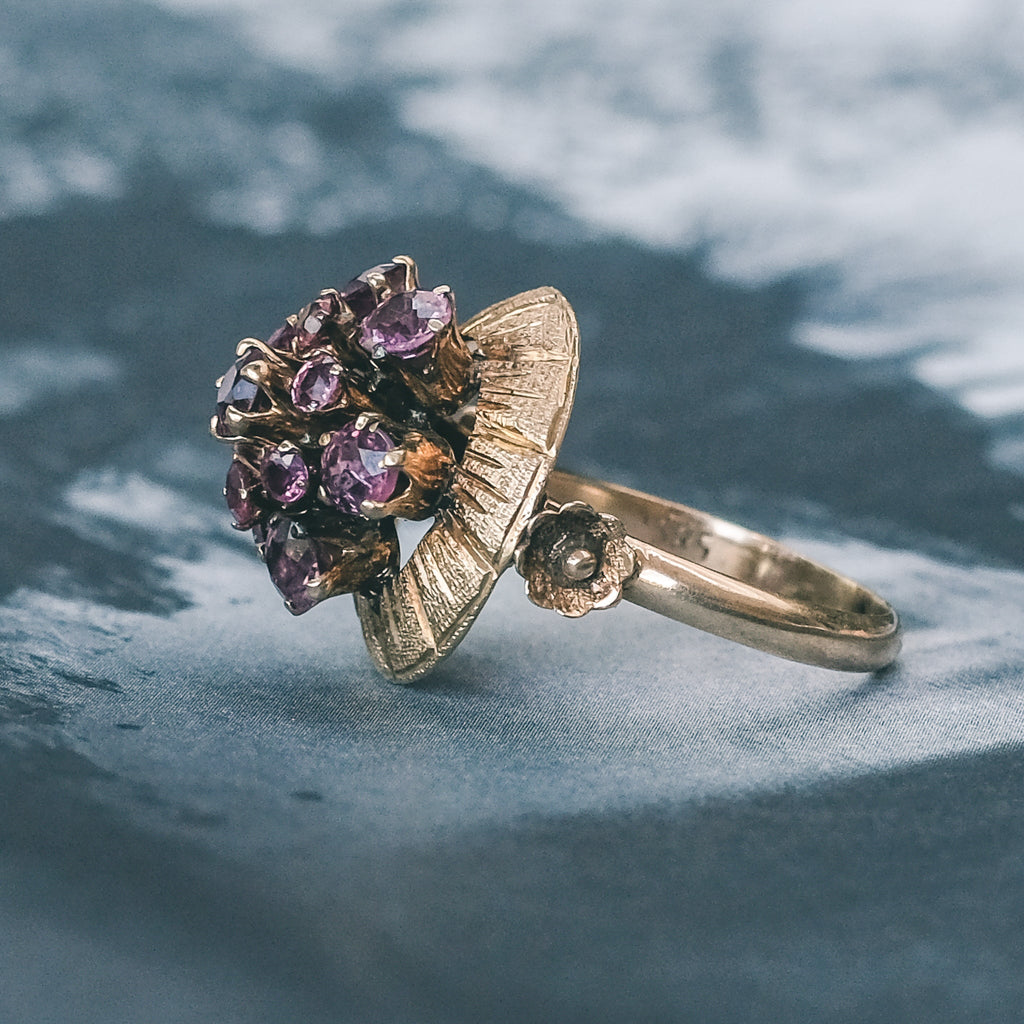 1960s Ruby Burst Ring – Lost Owl Jewelry