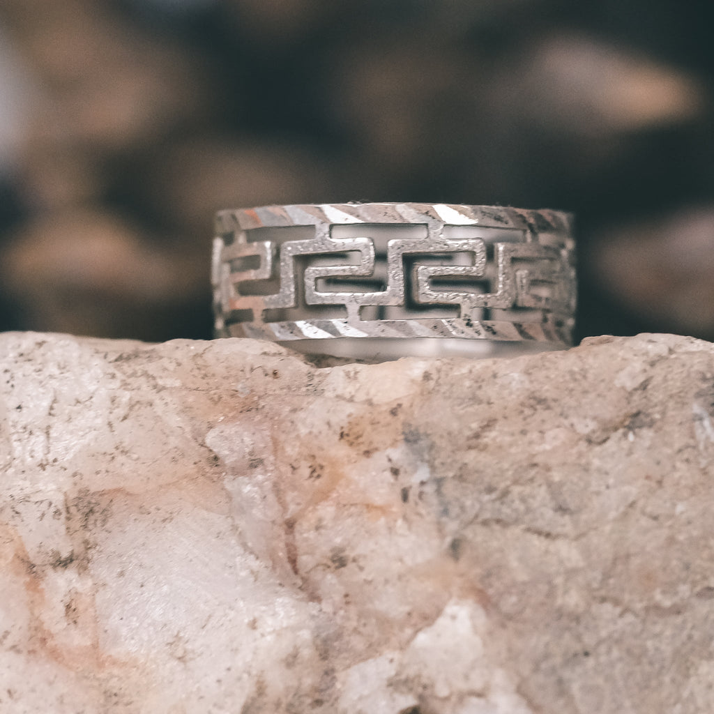 1970s Greek Key Ring – Lost Owl Jewelry