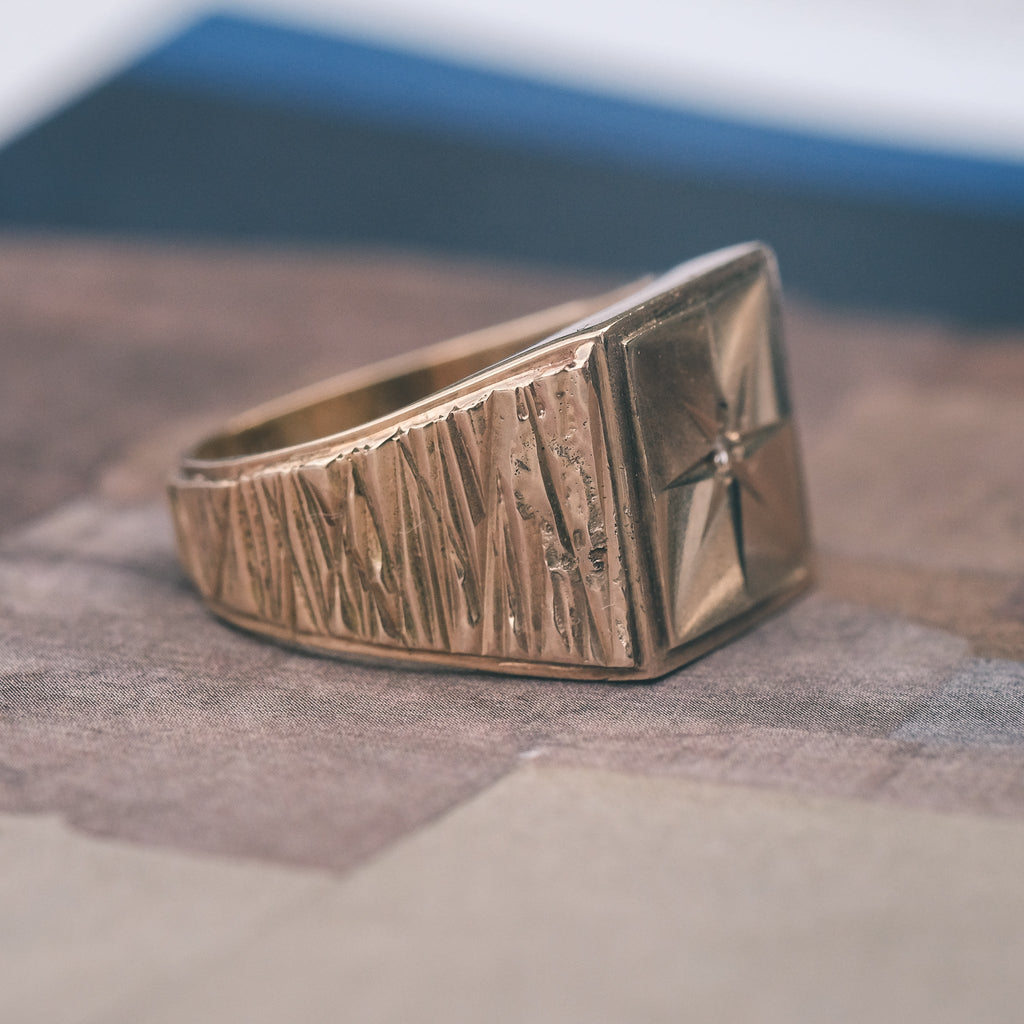 1976 Pole Star Signet Ring – Lost Owl Jewelry