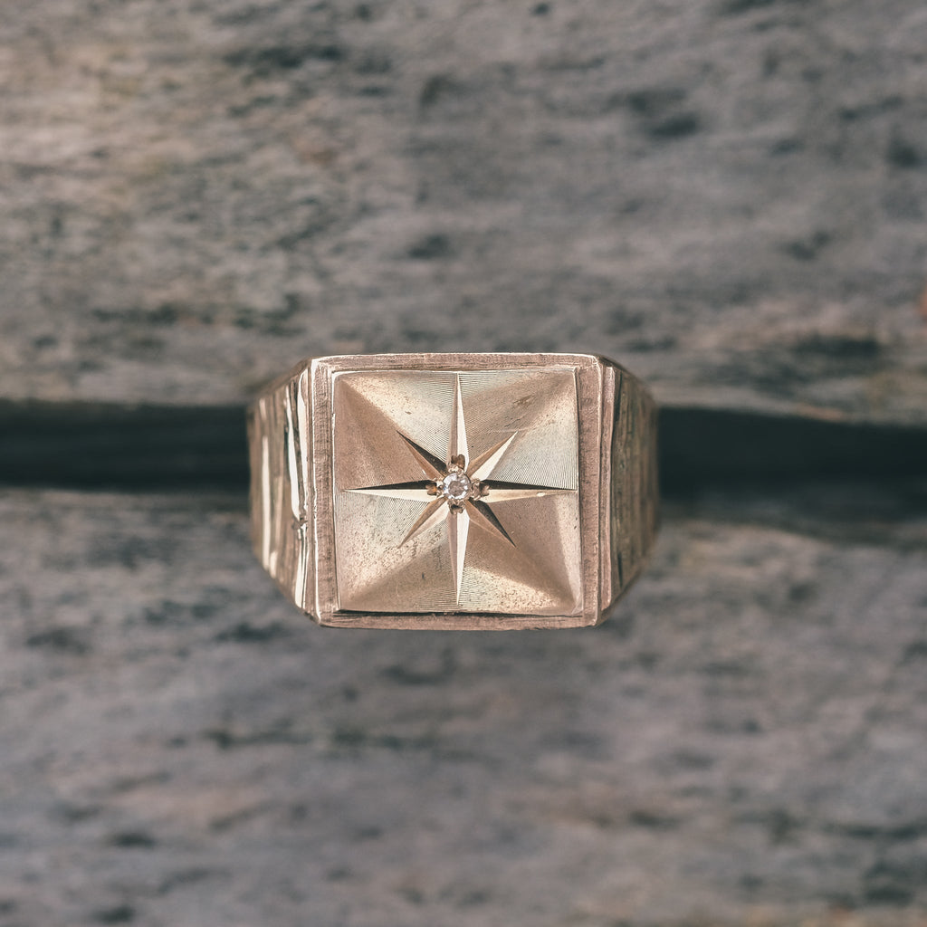 1976 Pole Star Signet Ring – Lost Owl Jewelry