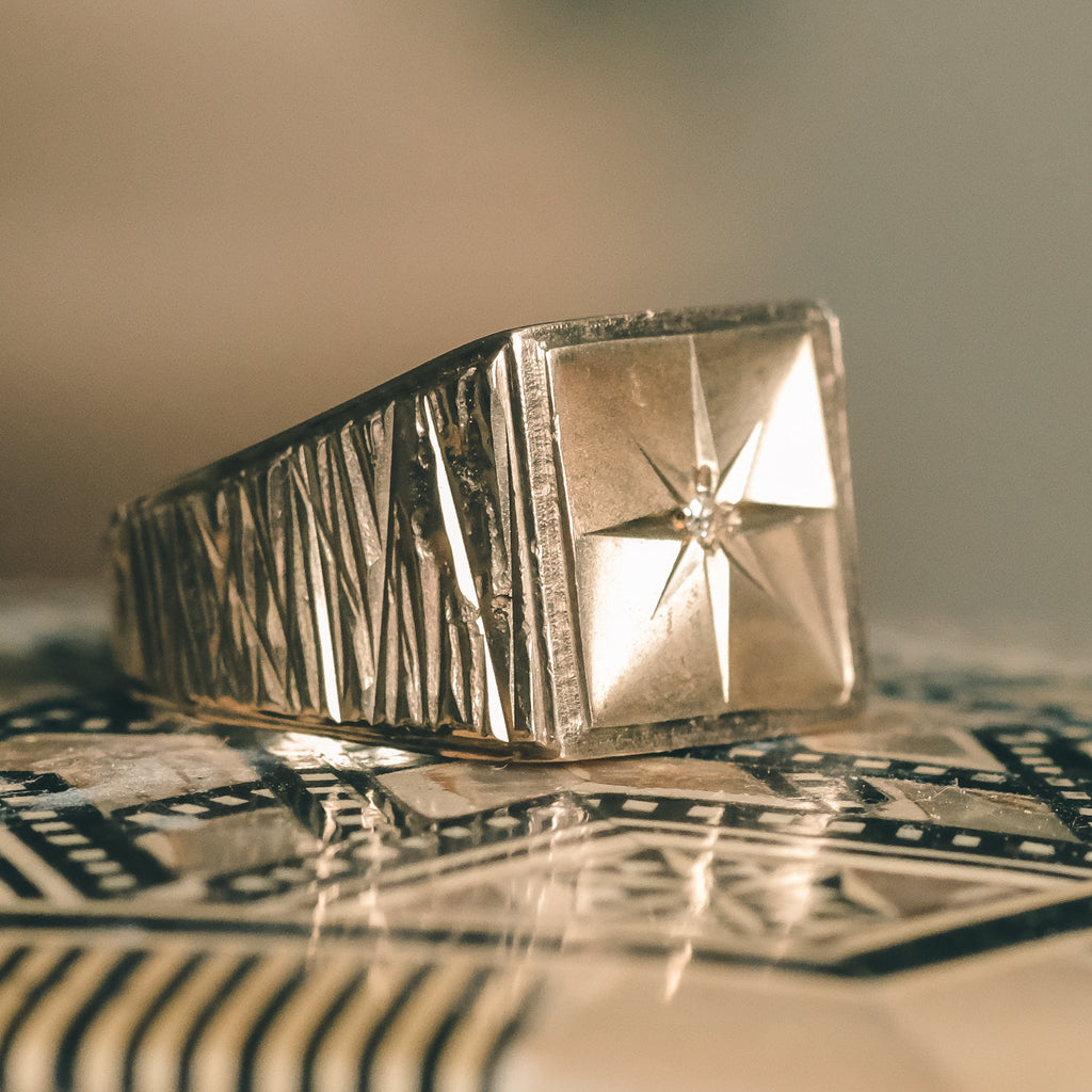 1976 Pole Star Signet Ring – Lost Owl Jewelry