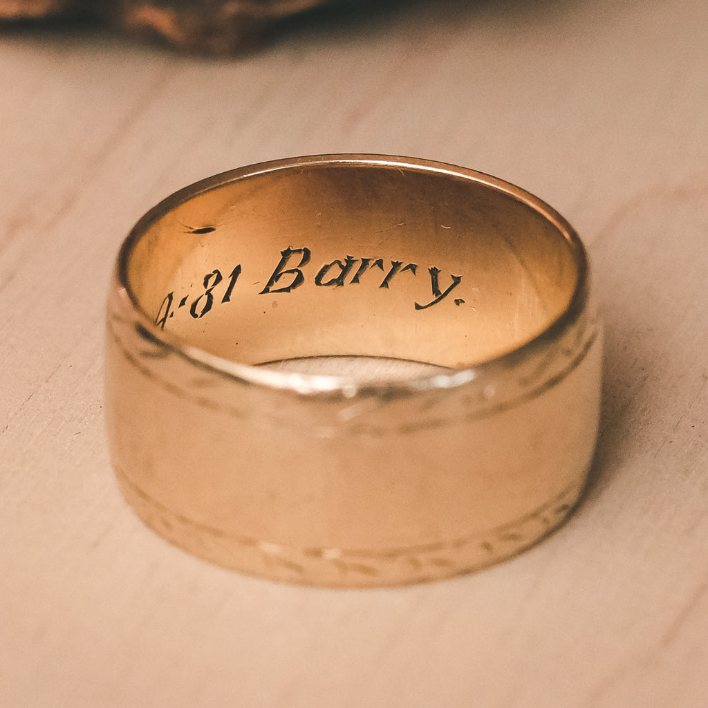 1980s "Chris & Barry" Ring Extra Thicc – Lost Owl Jewelry