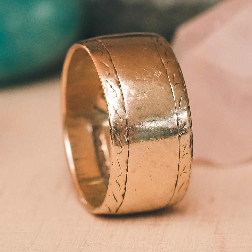 1980s "Chris & Barry" Ring Extra Thicc – Lost Owl Jewelry