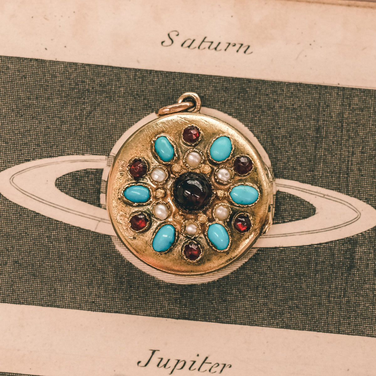 Ancient Revival Multigem Locket – Lost Owl Jewelry