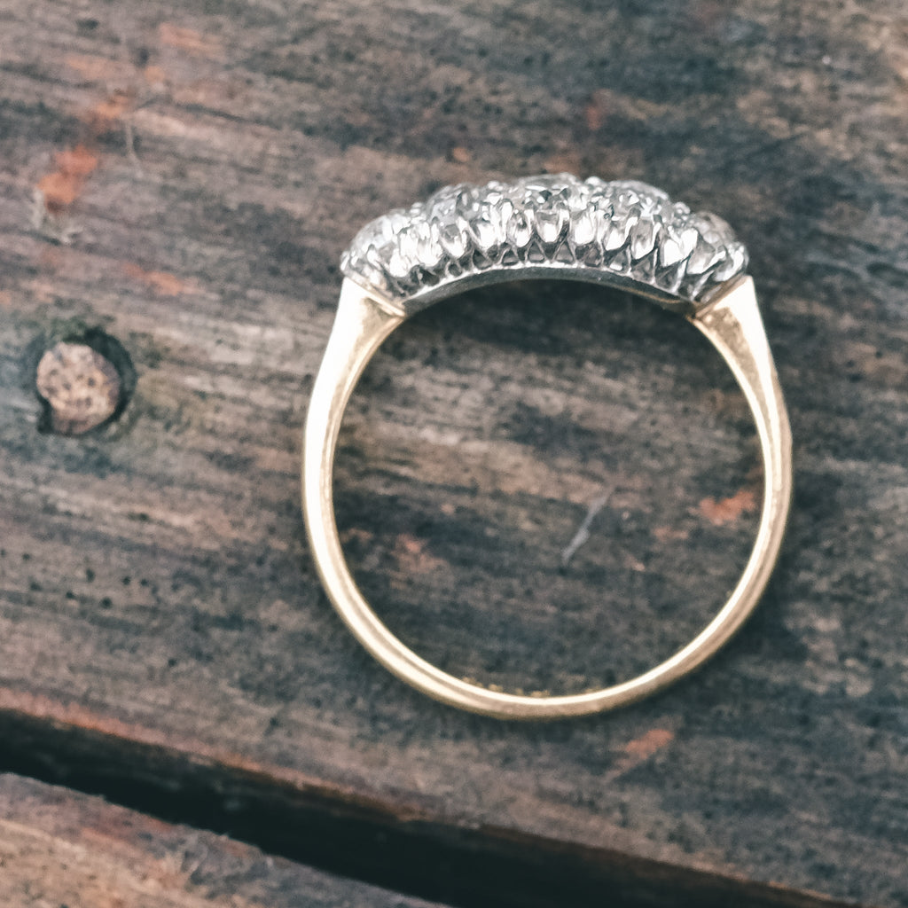 Art Deco Double Row Diamond Ring – Lost Owl Jewelry