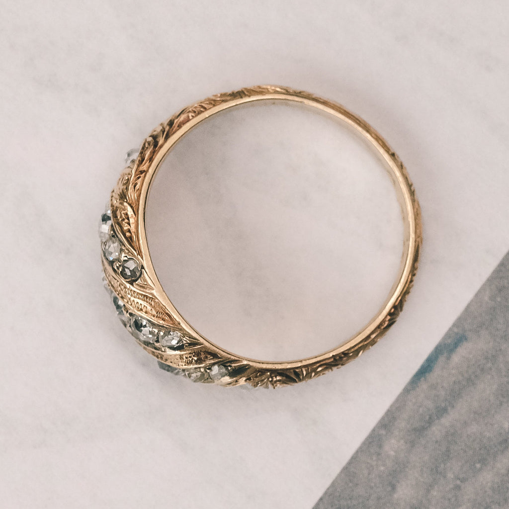 Early Victorian Diamond Stripes Ring – Lost Owl Jewelry