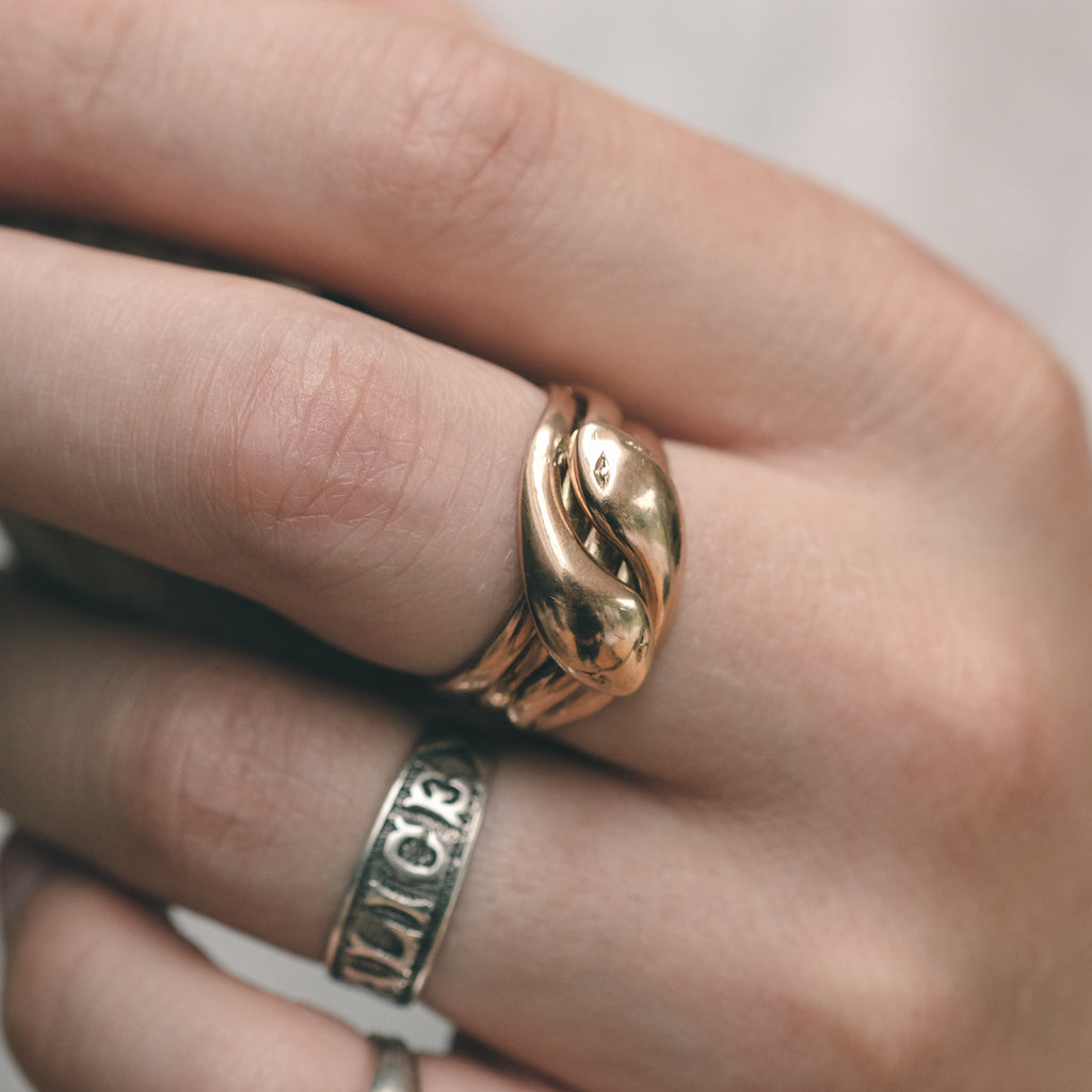 Edwardian Two Snakes Ring – Lost Owl Jewelry