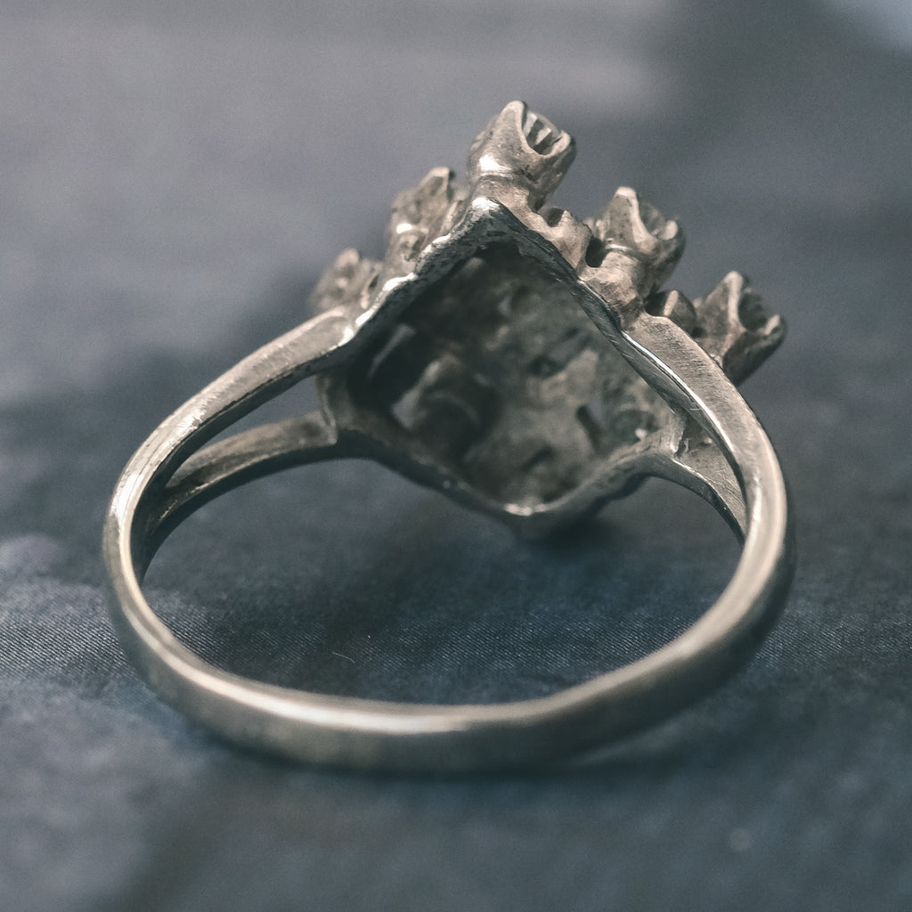 Mid Century Diamond Matrix Ring – Lost Owl Jewelry
