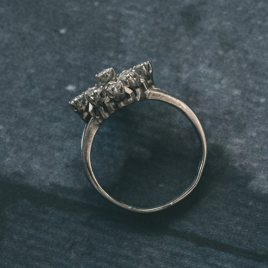 Mid Century Diamond Matrix Ring – Lost Owl Jewelry