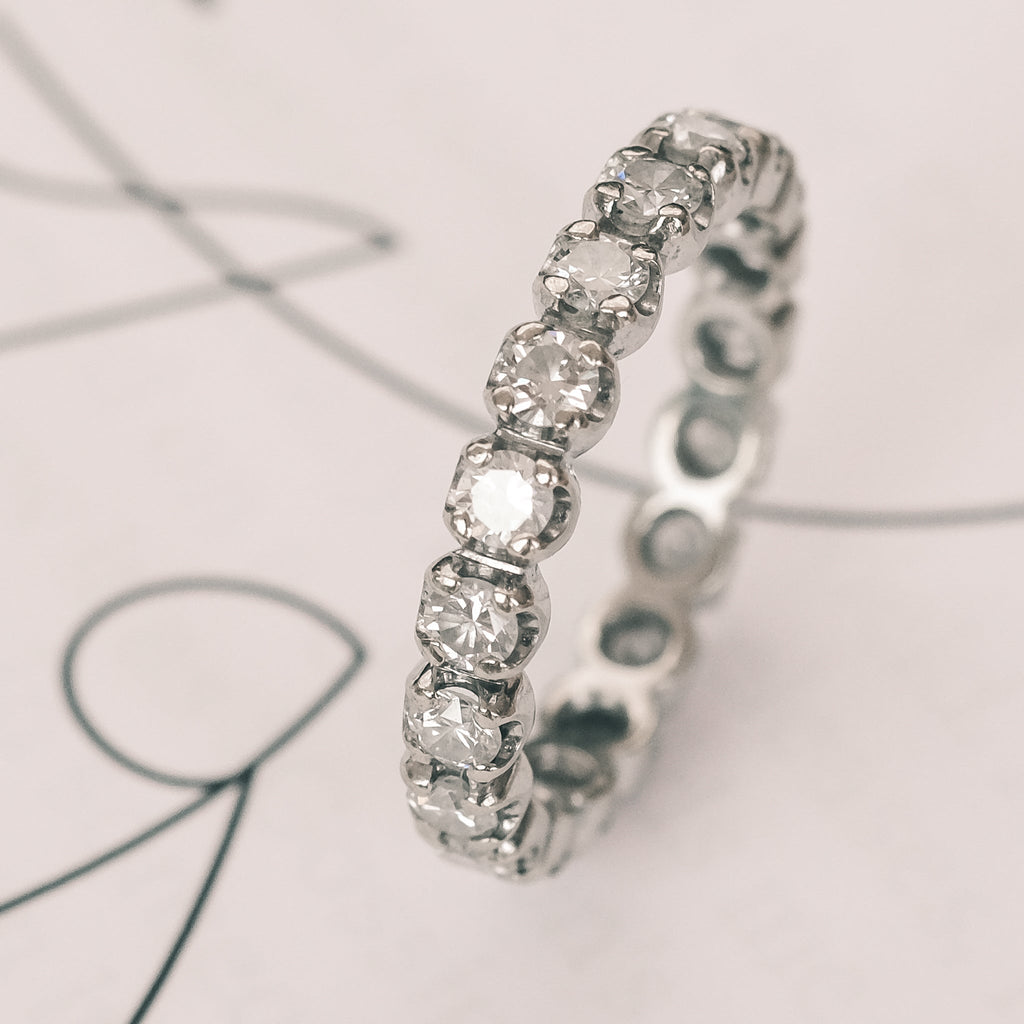 Modern Diamond Eternity Ring – Lost Owl Jewelry