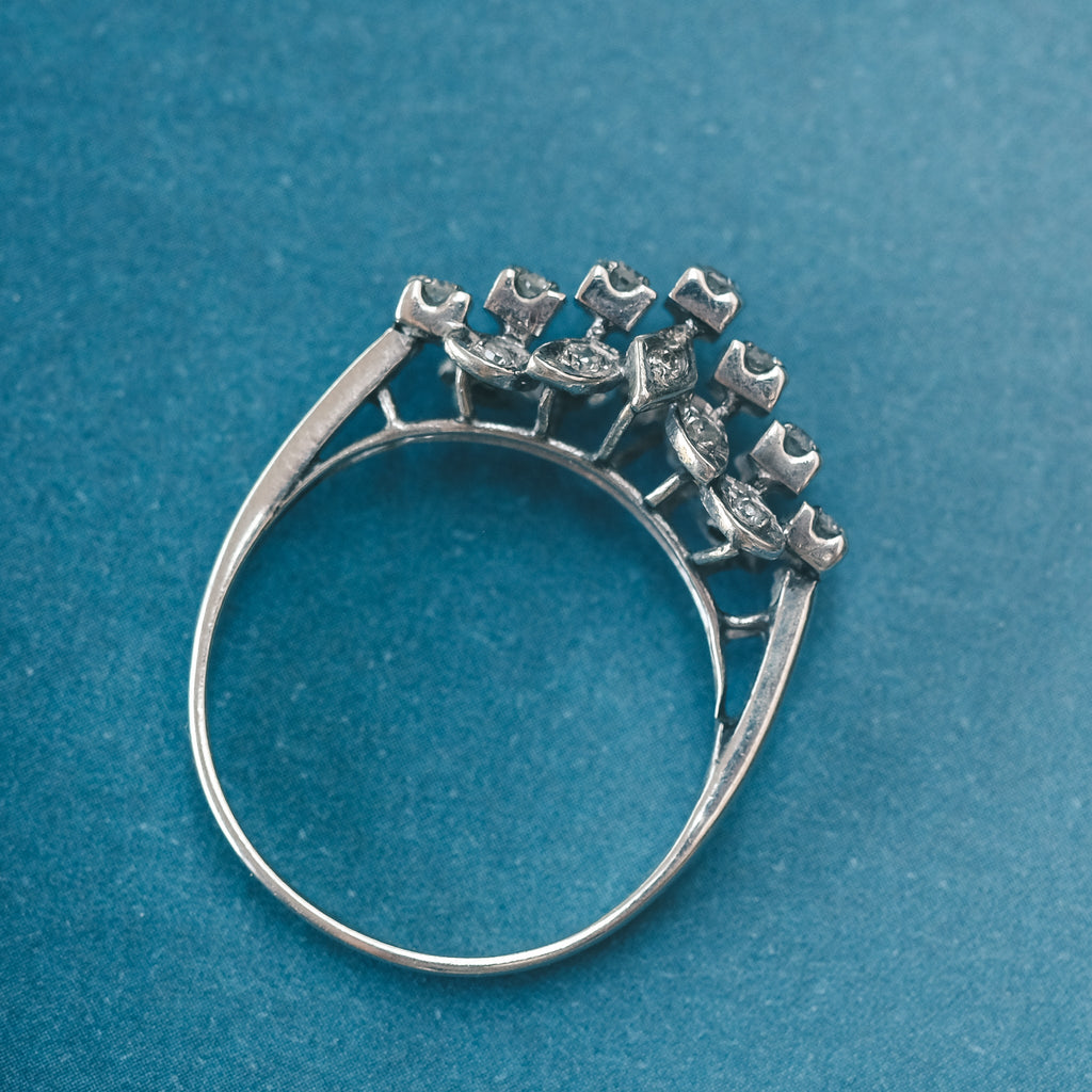 Post-Modern Stepped Double Row Ring – Lost Owl Jewelry