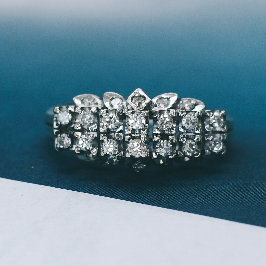 Post-Modern Stepped Double Row Ring – Lost Owl Jewelry