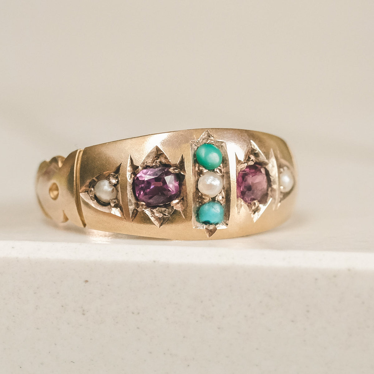 Victorian Harlequin "Gypsy" Ring – Lost Owl Jewelry