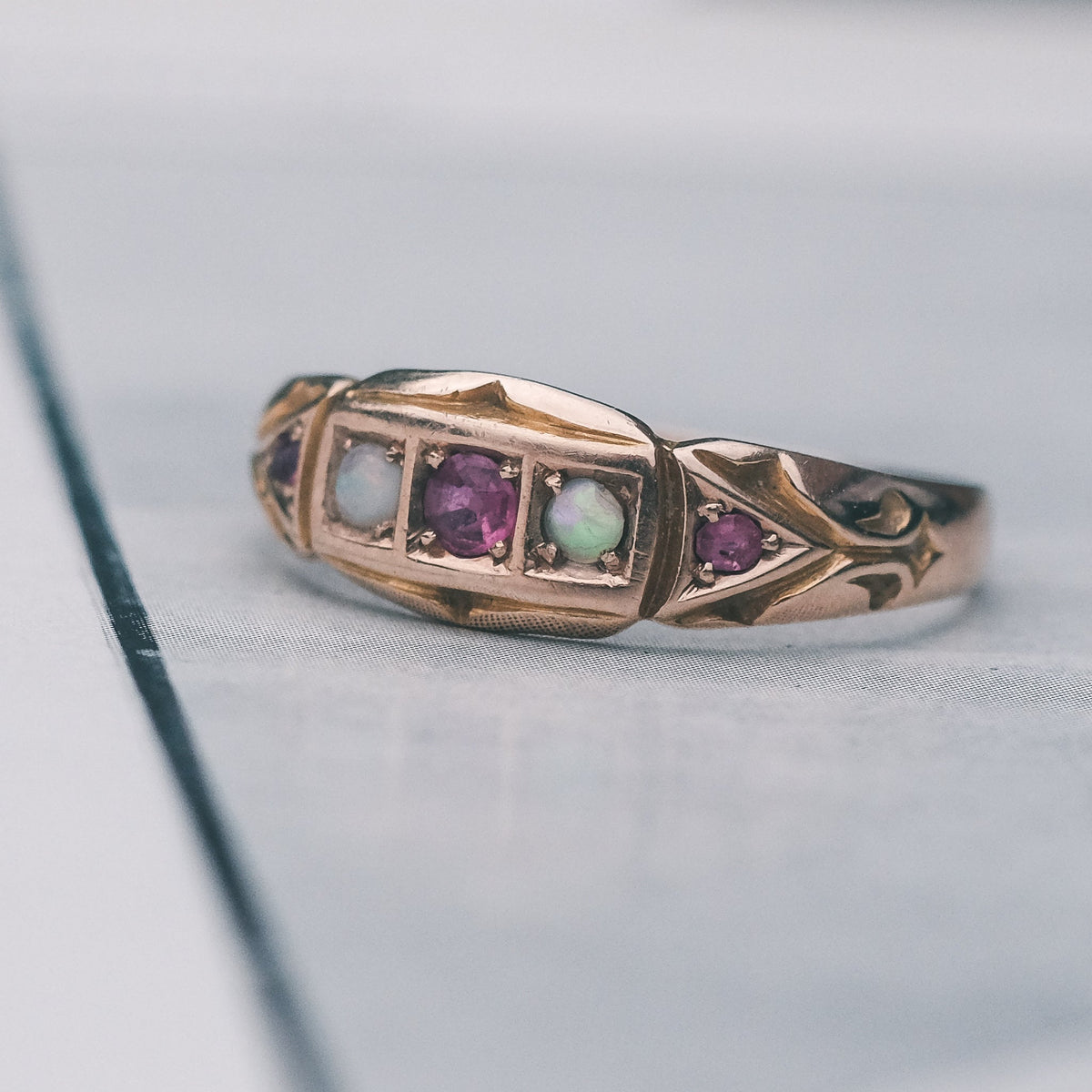 Victorian Ruby & Opal 'Gypsy' Ring – Lost Owl Jewelry