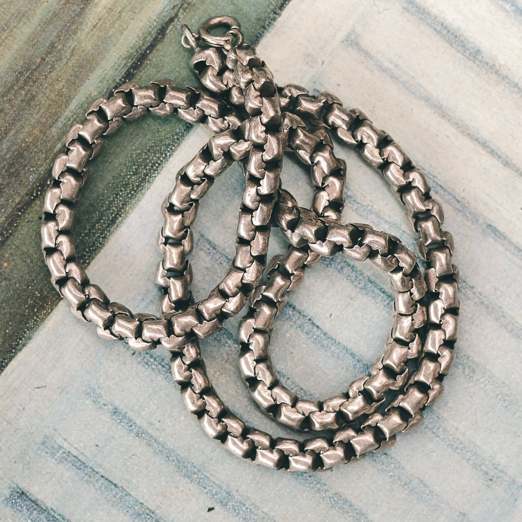 Victorian Silver Snake-Link Chain – Lost Owl Jewelry