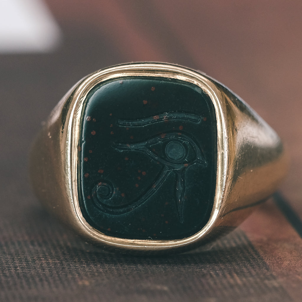 Vintage "Eye of Horus" Signet Ring – Lost Owl Jewelry