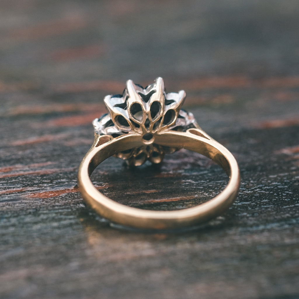Vintage Flower Cluster Ring – Lost Owl Jewelry