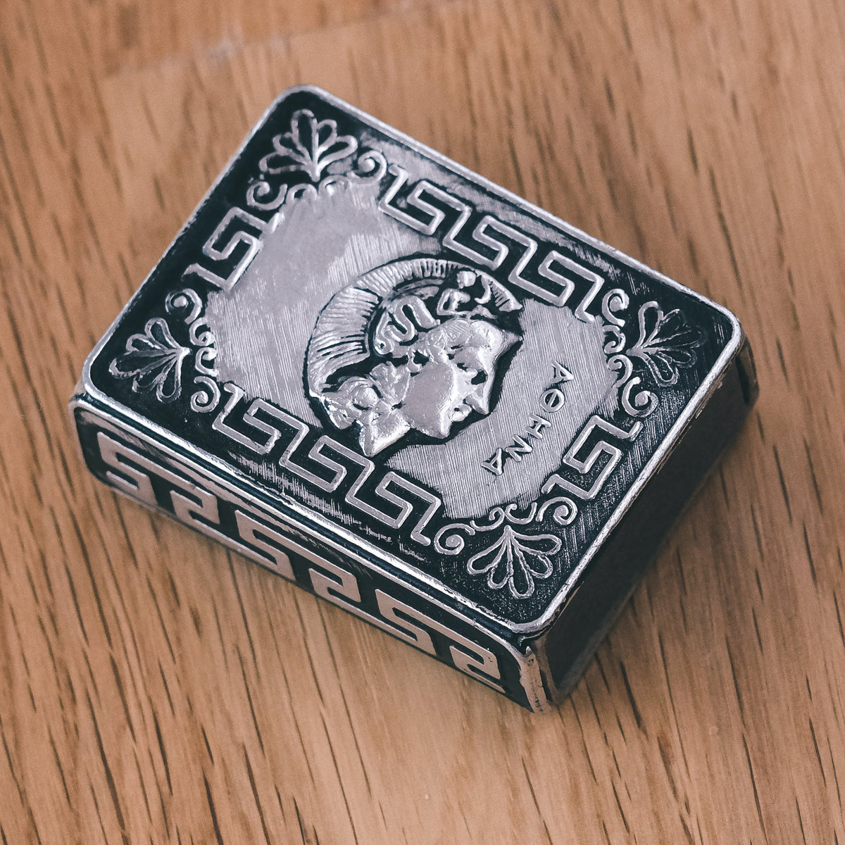 Vintage Greek Athena Matchbox Case – Lost Owl Jewelry